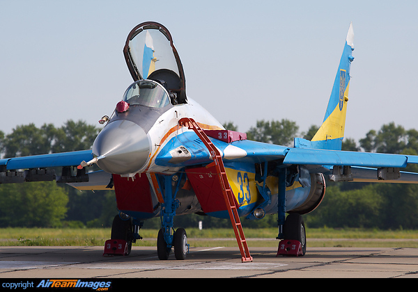 MiG-29 Fulcrum Ukrainian Falcons 33 BLUE - AirTeamImages.com