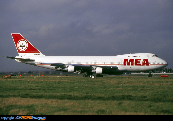 Boeing 747-2B4B MEA - Middle East Airlines N203AE - AirTeamImages.com