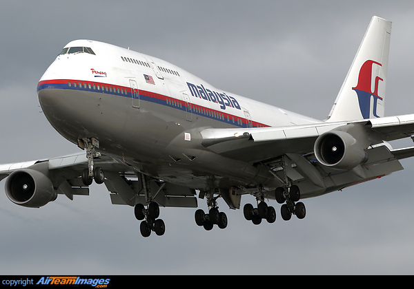Boeing 747-4H6 Malaysia Airlines 9M-MPL - AirTeamImages.com