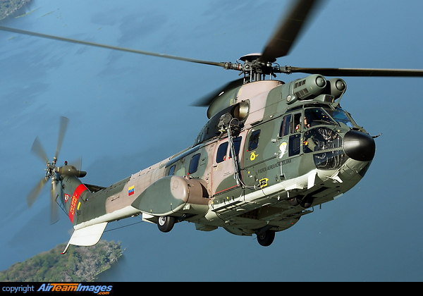 Aerospatiale AS-332 Super Puma Venezuela - Air Force 0121 - AirTeamImages.com