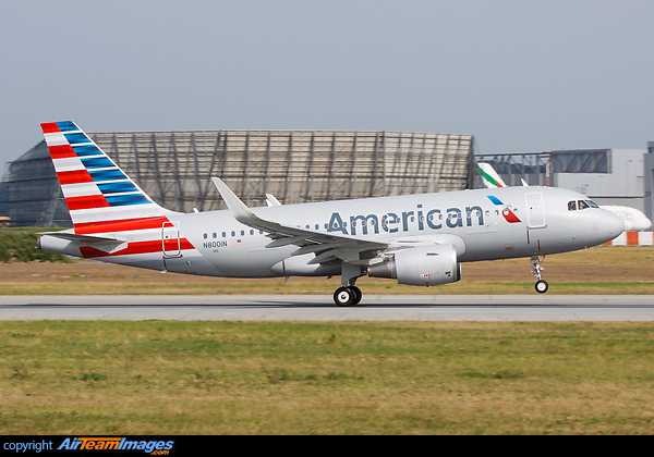 Airbus A319-112 American Airlines N8001N - AirTeamImages.com