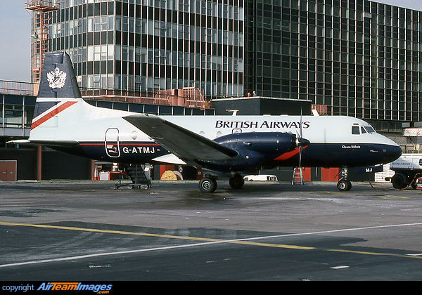 HS-748 Srs 2A/225 British Airways G-ATMJ Large - AirTeamImages.com