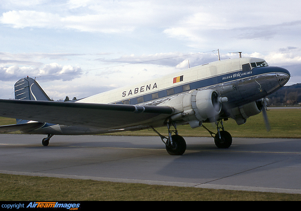 Douglas C-47A Skytrain (DC-3) SABENA OO-AWM - AirTeamImages.com