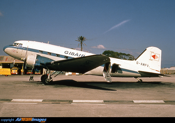 Douglas C-47A Skytrain (DC-3) Gibair G-AMFV - AirTeamImages.com