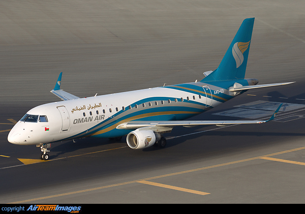 Embraer ERJ-175LR Oman Air A4O-ED - AirTeamImages.com