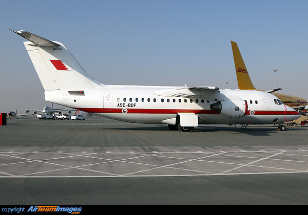 British Aerospace Avro RJ85 Bahrain - Air Force A9C-BDF - AirTeamImages.com