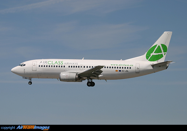 Boeing 737-33A AirClass Airways EC-JSL - AirTeamImages.com