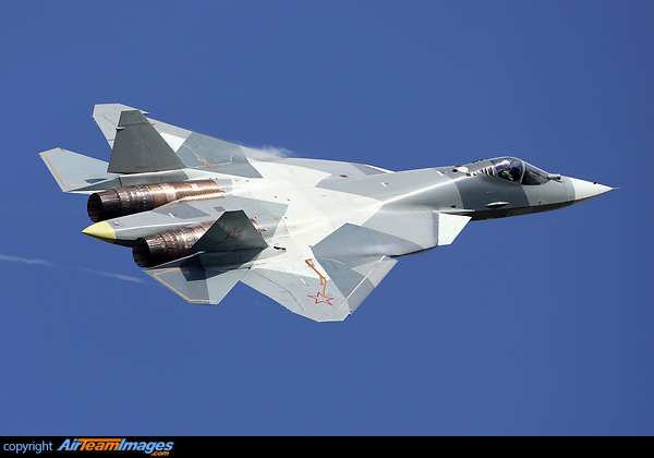 Sukhoi Su-57 Russia - Russian Air Force 052 BLUE - AirTeamImages.com