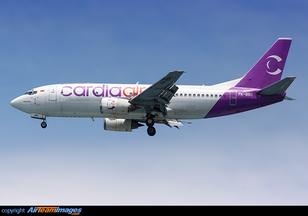 Boeing 737-3Y0(QC) Cardig Air PK-BBC - AirTeamImages.com