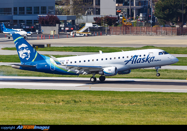 Embraer ERJ-175LR Alaska Airlines (SkyWest Airlines) N185SY ...