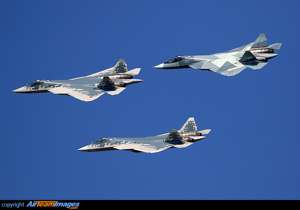 Sukhoi Su-57 Sukhoi 055 BLUE - AirTeamImages.com