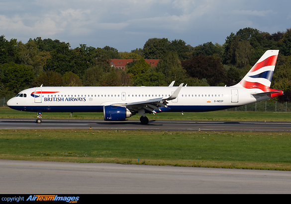 Airbus A321-251NX British Airways G-NEOP - AirTeamImages.com
