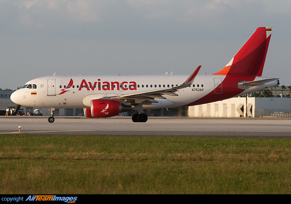 Airbus A319-115 Avianca N753AV - AirTeamImages.com