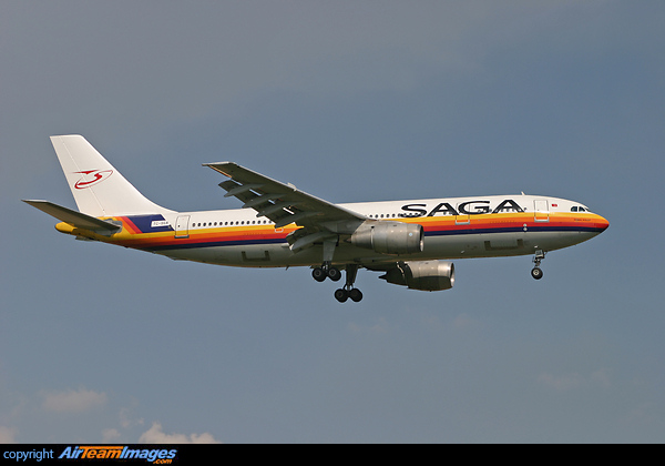 Airbus A300B2K-3C Saga Airlines TC-SGA - AirTeamImages.com