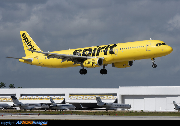 Airbus A321-231 Spirit Airlines N663NK - AirTeamImages.com