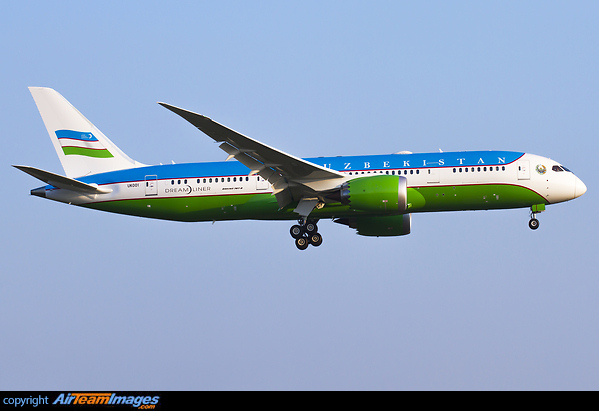 Boeing Business Jet 787 VIP Uzbekistan Government UK001 - AirTeamImages.com