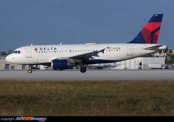 Airbus A319-114 Delta Air Lines N337NB - AirTeamImages.com