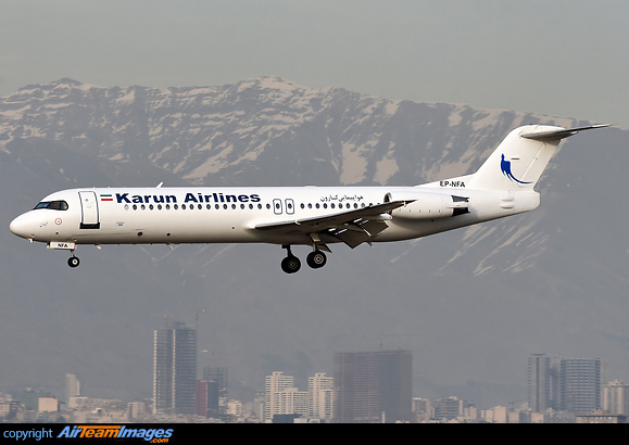 Fokker 100 Naft Airlines EP-NFA - AirTeamImages.com