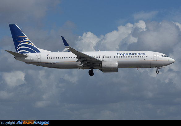 Boeing 737-8V3 Copa Airlines HP-1838CMP - AirTeamImages.com