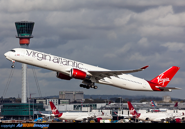 Airbus A350-1041 Virgin Atlantic Airways G-VLIB - AirTeamImages.com