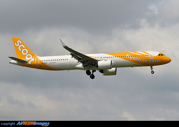 Airbus A321-271NX Scoot 9V-NCD - AirTeamImages.com
