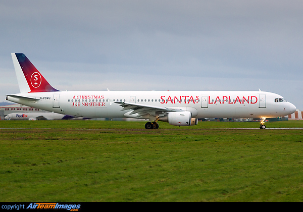 Airbus A321-212 Titan Airways G-POWU - AirTeamImages.com