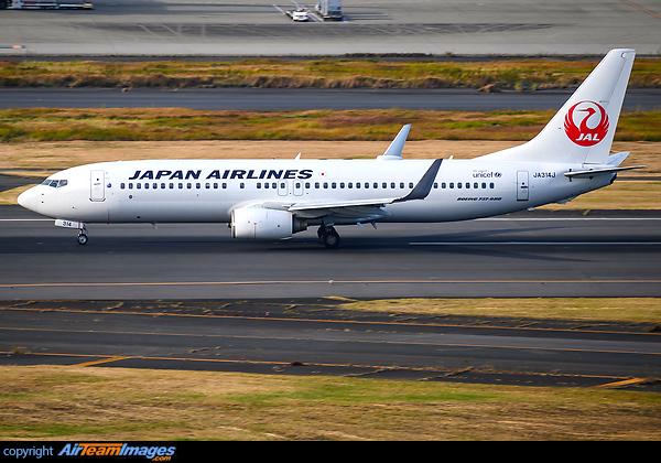 Boeing 737-846 JAL - Japan Airlines JA314J - AirTeamImages.com
