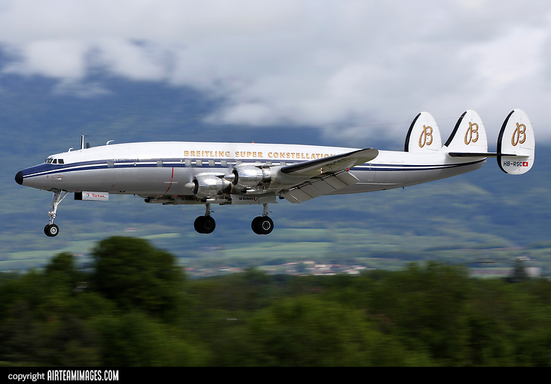 Lockheed Constellation Breitling HB-RSC - AirTeamImages.com