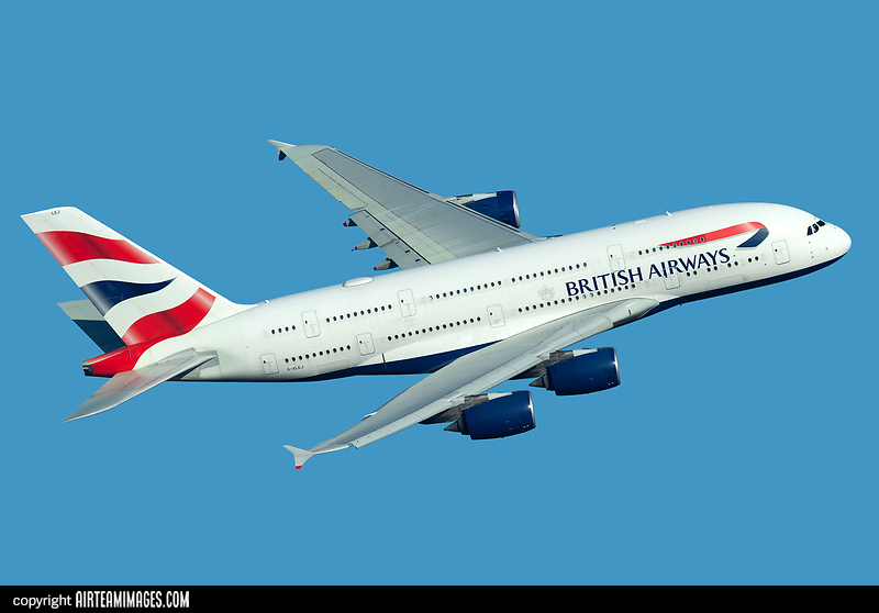 Airbus A380-841 British Airways G-XLEJ - AirTeamImages.com