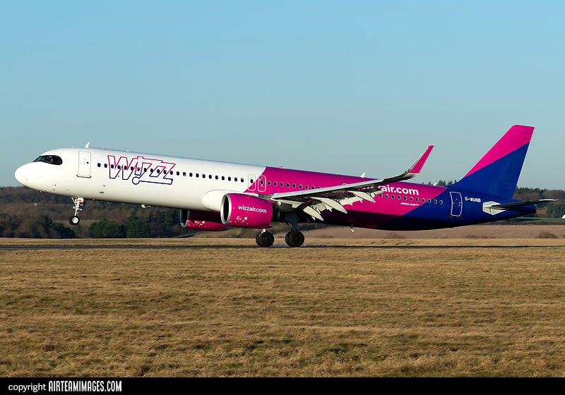 Airbus A321-271NX Wizz Air UK G-WUNB - AirTeamImages.com