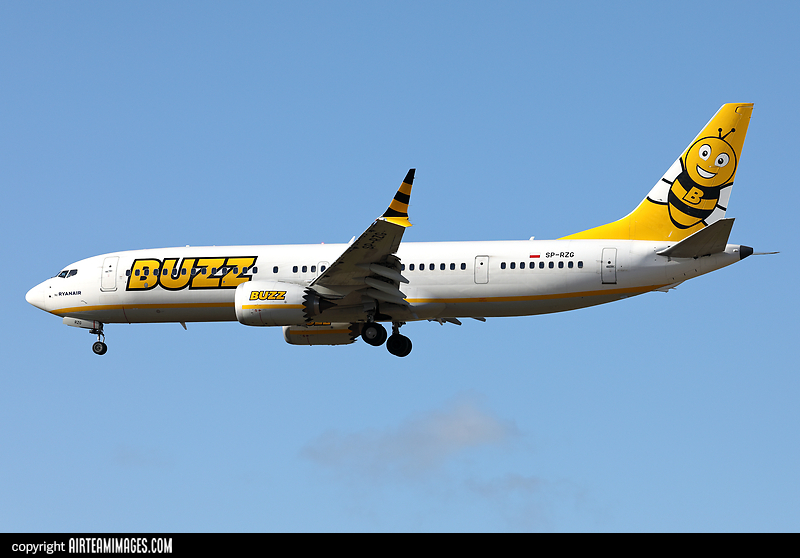 Boeing 737-8-200 MAX Buzz (Ryanair) SP-RZG - AirTeamImages.com