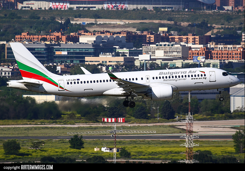 Airbus A220-300 Bulgaria Air LZ-LON - AirTeamImages.com