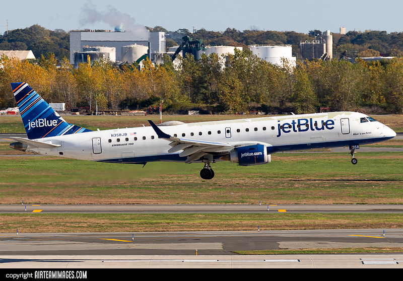 Embraer ERJ-190AR JetBlue Airways N358JB - AirTeamImages.com
