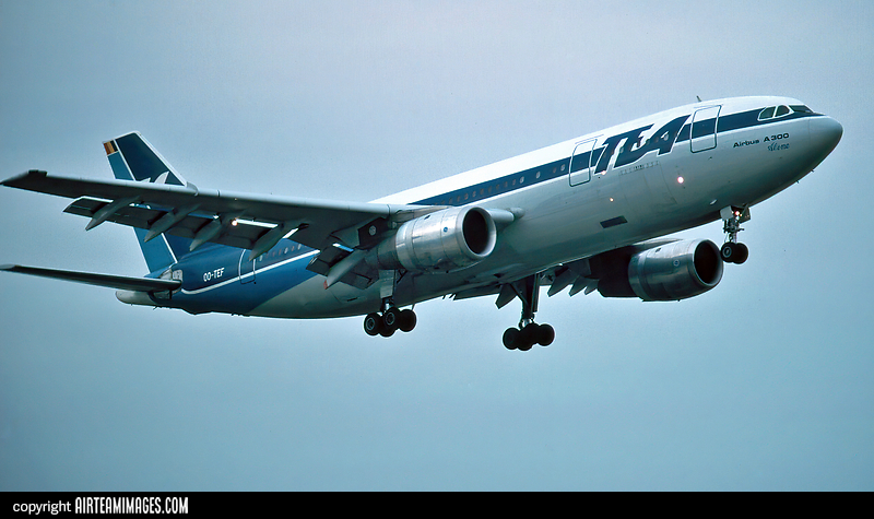 Airbus A300B1 TEA - Trans European Airways OO-TEF - AirTeamImages.com