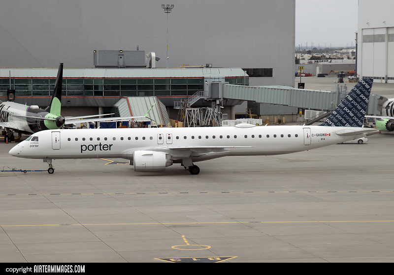 Embraer ERJ-195-E-2 Porter Airlines C-GKQW - AirTeamImages.com