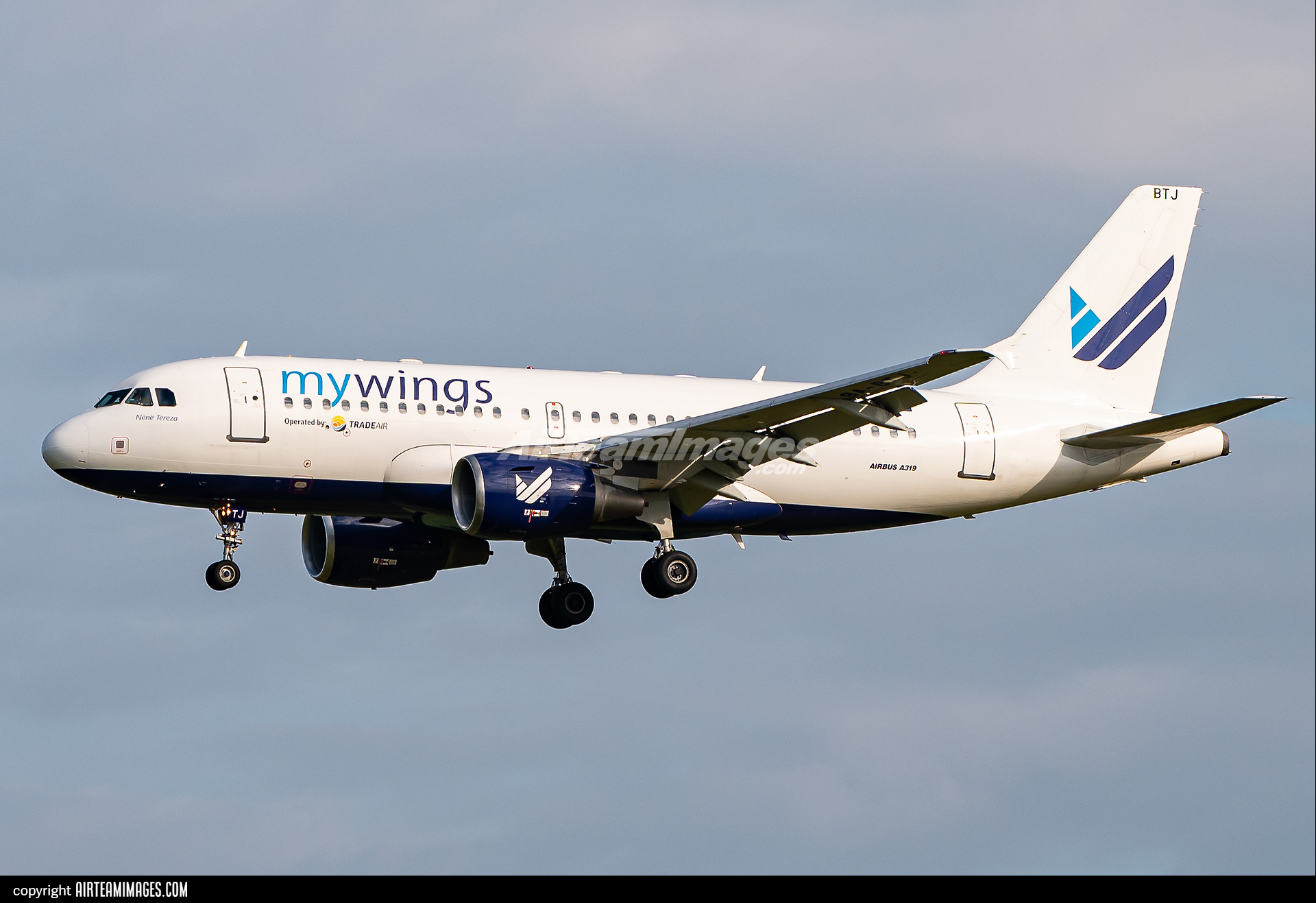 Airbus A319-112 MyWings 9A-BTJ Large - AirTeamImages.com