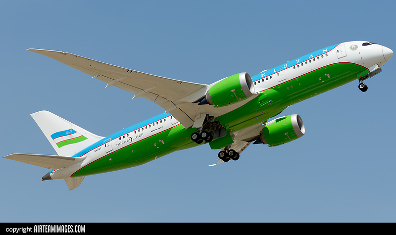 Boeing Business Jet 787 VIP Uzbekistan Government UK001 - AirTeamImages.com