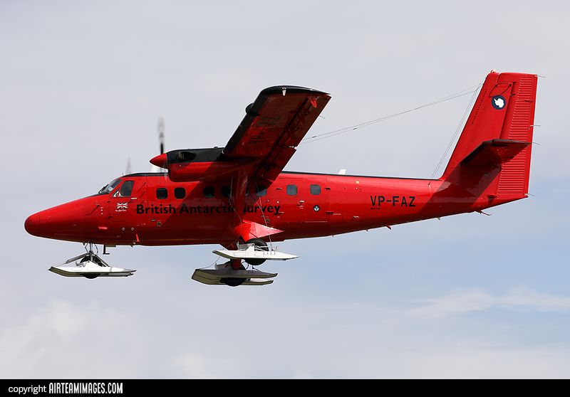 DHC-6-300 Twin Otter British Antarctic Survey VP-FAZ - AirTeamImages.com
