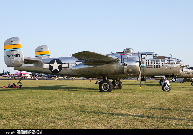 North American B-25J Mitchell USA - US Air Force N27493 - AirTeamImages.com