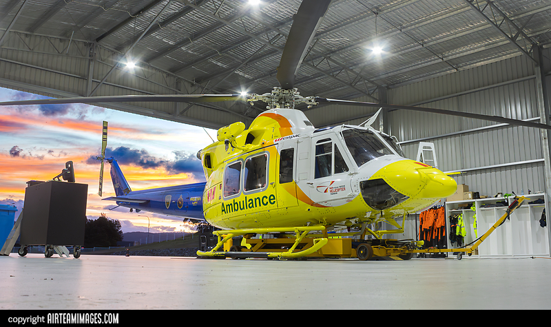Bell 412EP Ambulance Tasmania VH-XCI - AirTeamImages.com