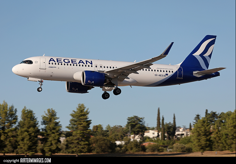 Airbus A320-271N Aegean Airlines SX-NES - AirTeamImages.com