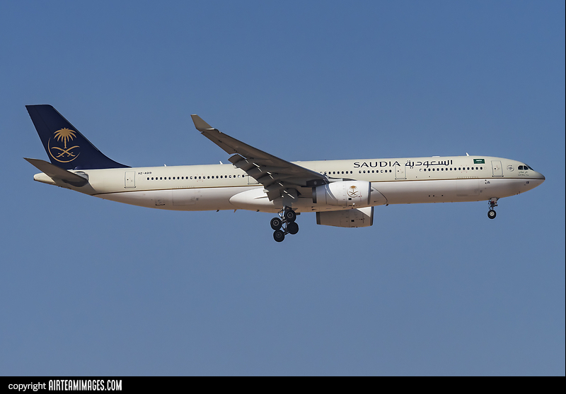 Airbus A330-343 Saudi Arabian Airlines HZ-AQ19 - AirTeamImages.com