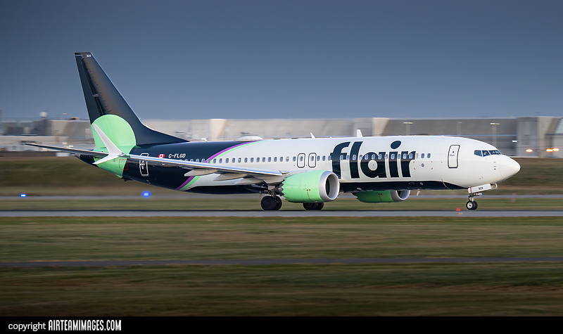 Boeing 737-8 MAX Flair Airlines C-FLGD - AirTeamImages.com