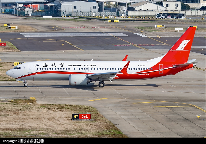 Boeing 737-8 MAX Shanghai Airlines B-20AY - AirTeamImages.com