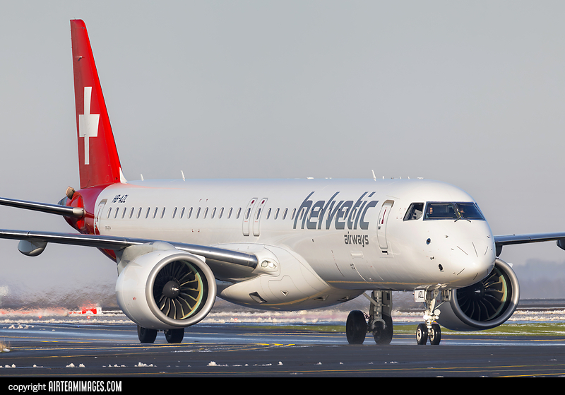 Embraer ERJ-195-E-2 Helvetic Airways HB-AZL - AirTeamImages.com