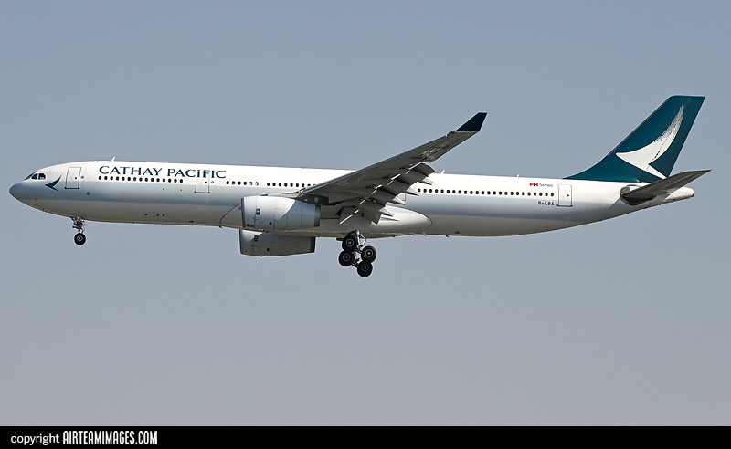 Airbus A330-343E Cathay Pacific Airways B-LBA - AirTeamImages.com