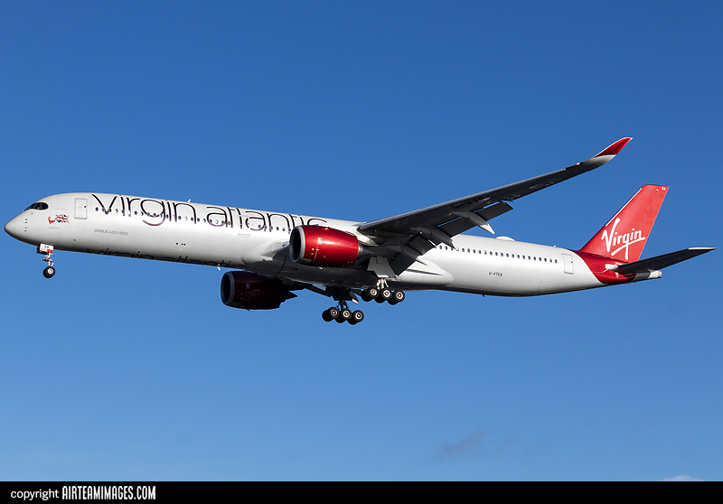 Airbus A350-1041 Virgin Atlantic Airways G-VTEA - AirTeamImages.com