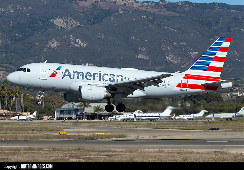 Airbus A319-112 American Airlines N741UW - AirTeamImages.com
