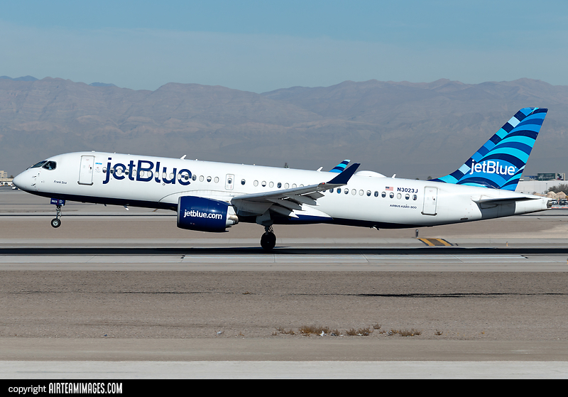 Airbus A220-300 JetBlue Airways N3023J - AirTeamImages.com
