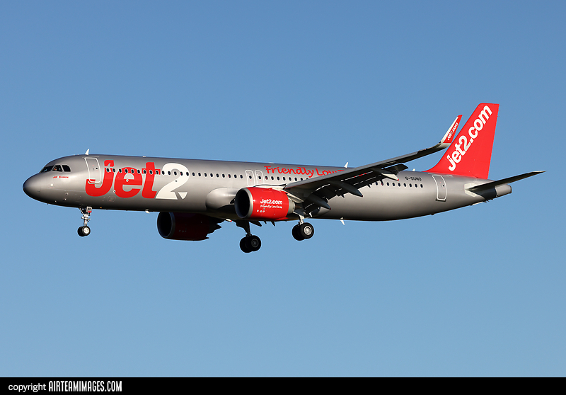 Airbus A321-251NX Jet2 G-SUNO - AirTeamImages.com